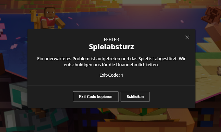 Wie behebt man den Minecraft Exit Code "1"? (PC, Computerspiele, Mods)