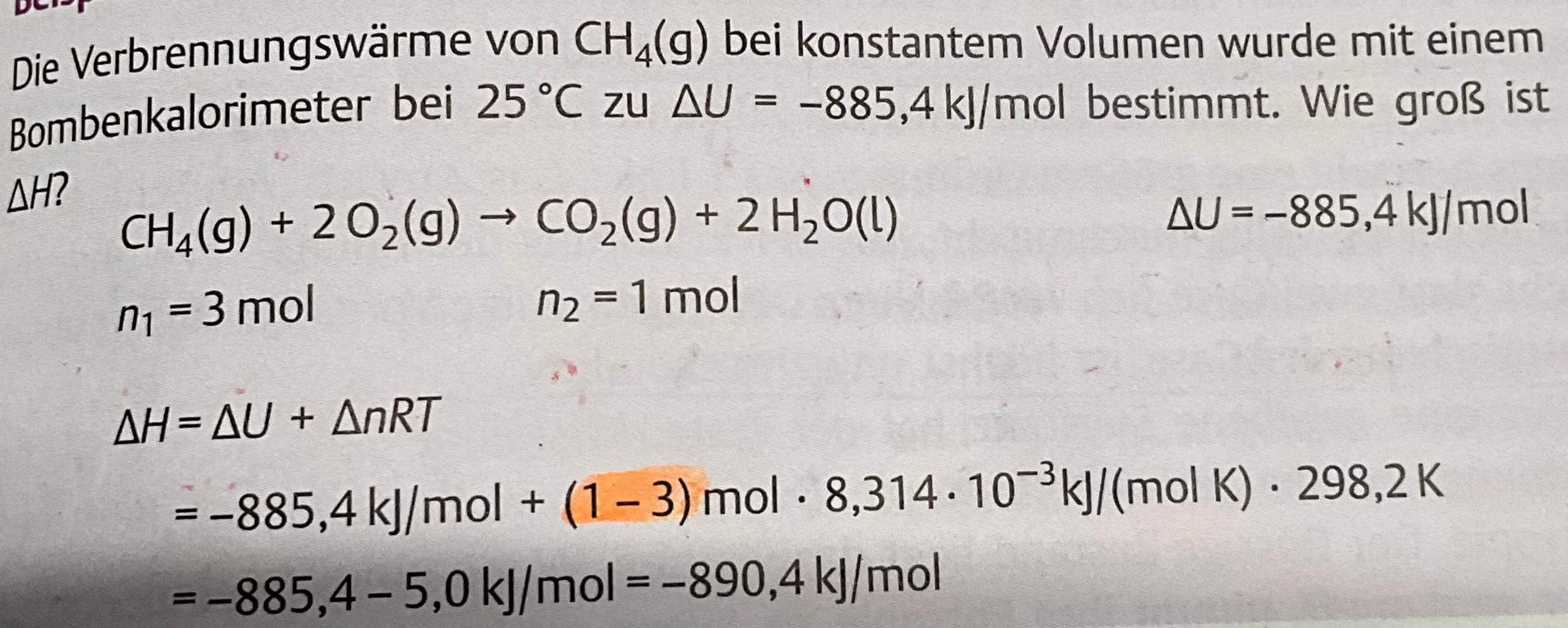Wie berechne ich Delta n in einer Reaktionsgleichung? (Formel, Reaktion ...