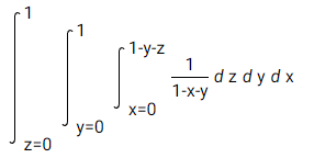 Wie berechne ich dieses dreifach integral? (Funktion, Analysis ...