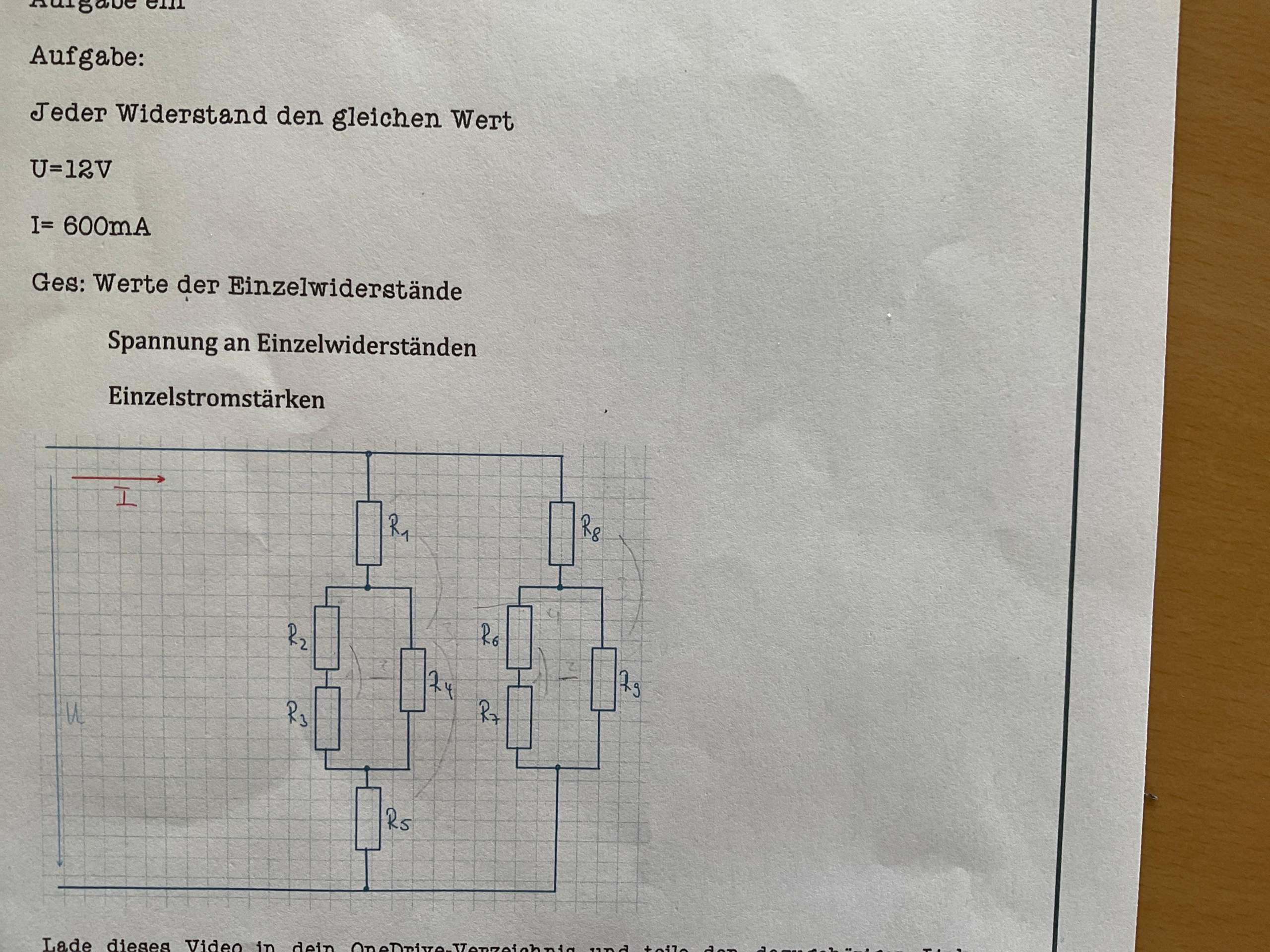Wie berechne ich Einzelwiderstände mithilfe des Gesamtwiderstandes ...