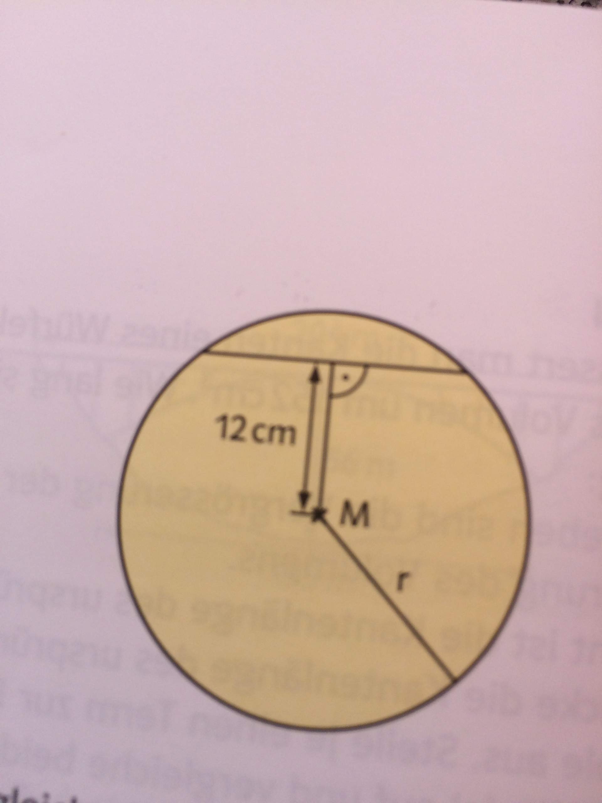 Wie berechne ich Sehne und Radius bei folgender Aufgabe? (Mathematik ...