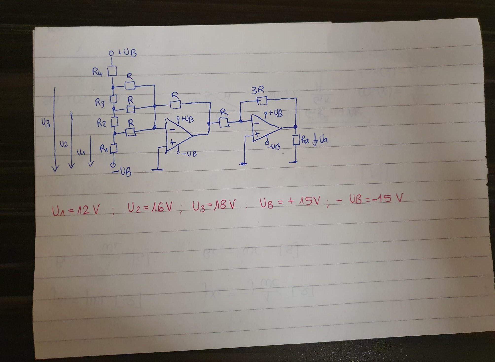 Wie berechne ich Ua beim OPV? (Physik, Elektrotechnik, Schaltung)