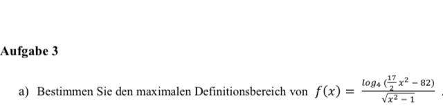 Wie bestimme ich den maximalen Definitionsbereich? (Mathematik, Definition)