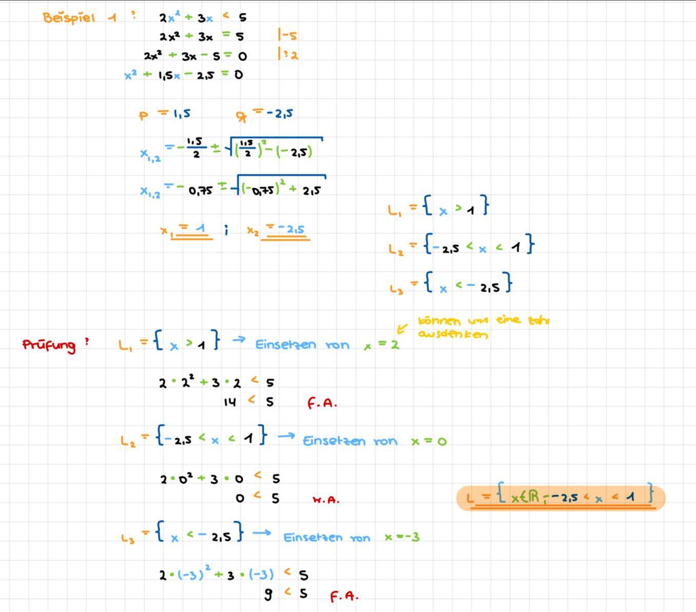 Wie bestimme ich falsch und wahre Aussagen? (rechnen, Mathematiker, Ungleichungen)