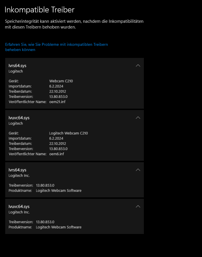 Wie entferne ich Treiber, die die Aktivierung der Systemintegrität ...