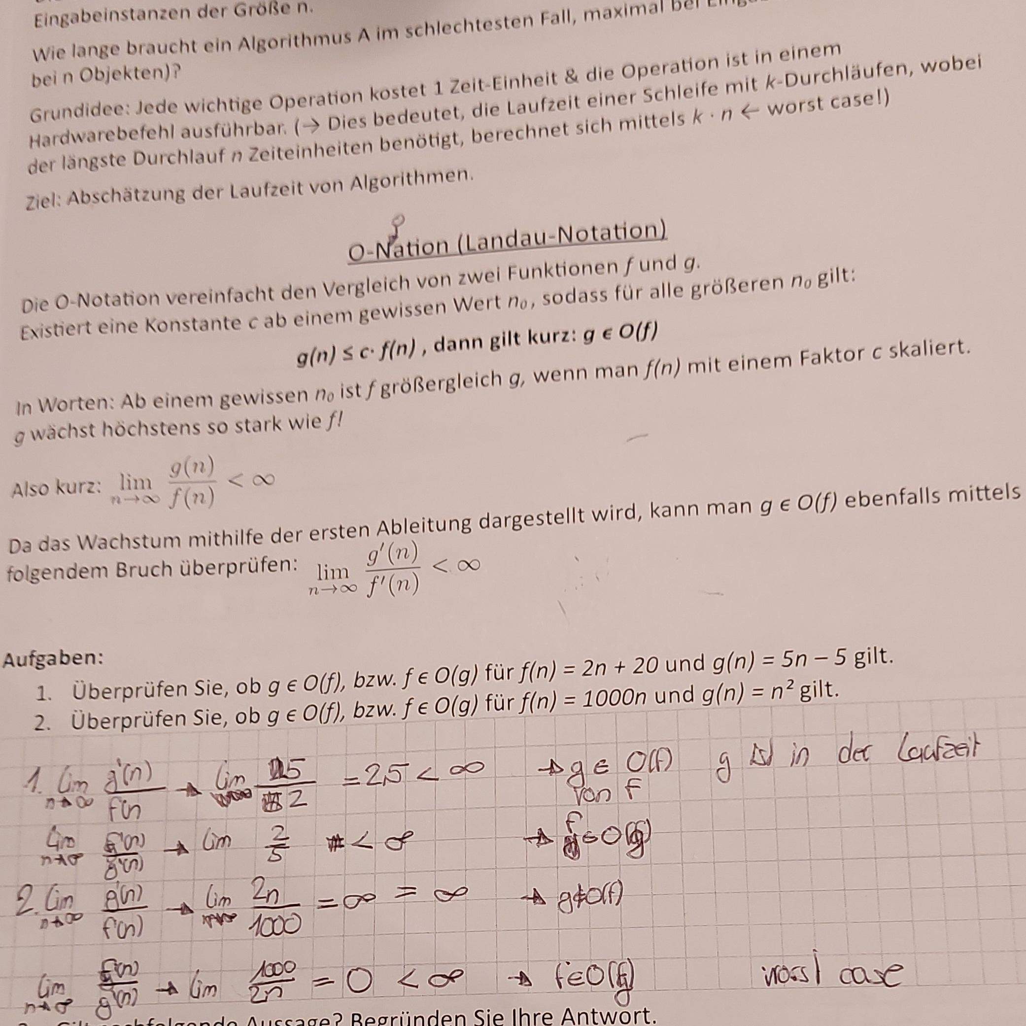 Wie erkenne ich den worst-case mithilfe der O-Notation? (Schule ...