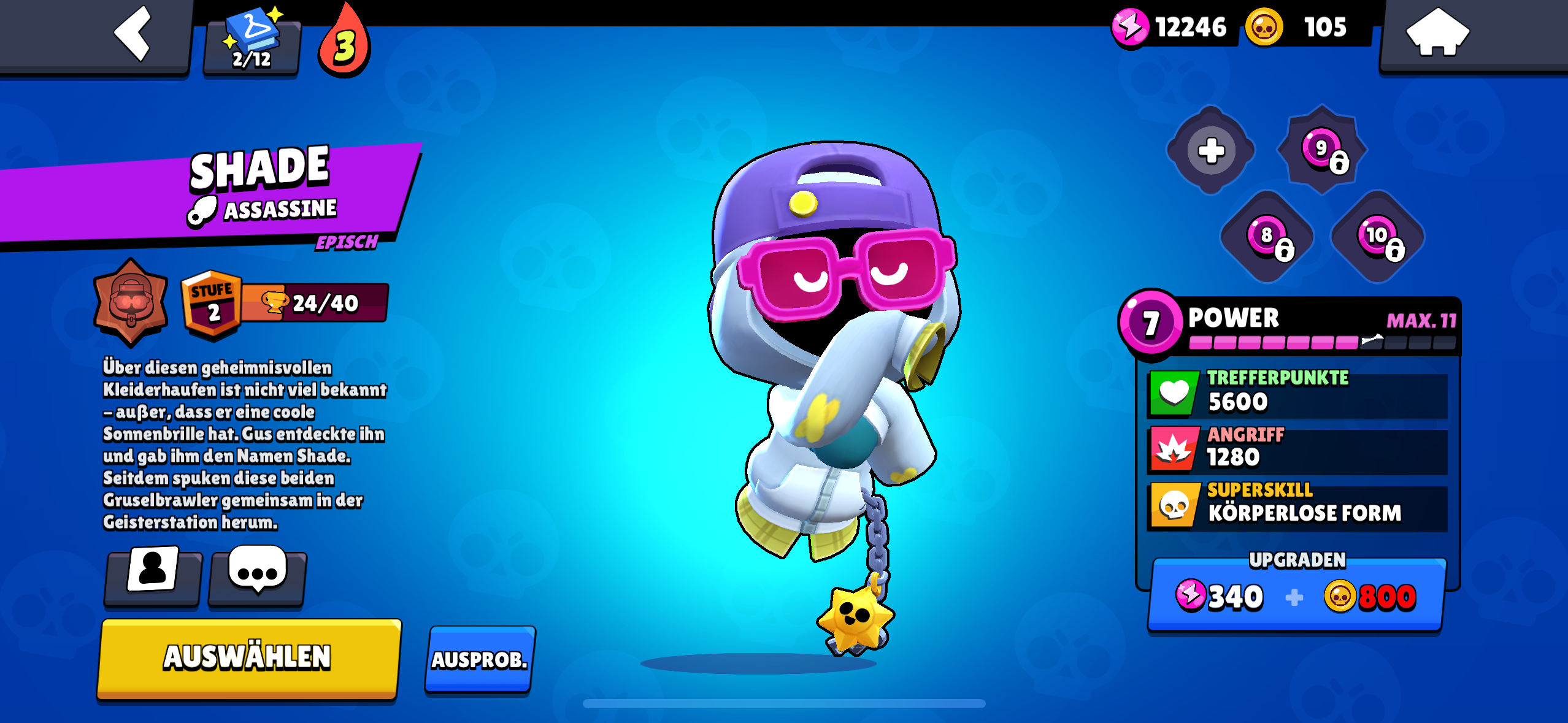 Wie findet ihr den neuen brawler Shade? (Android, Supercell, Brawl Stars)