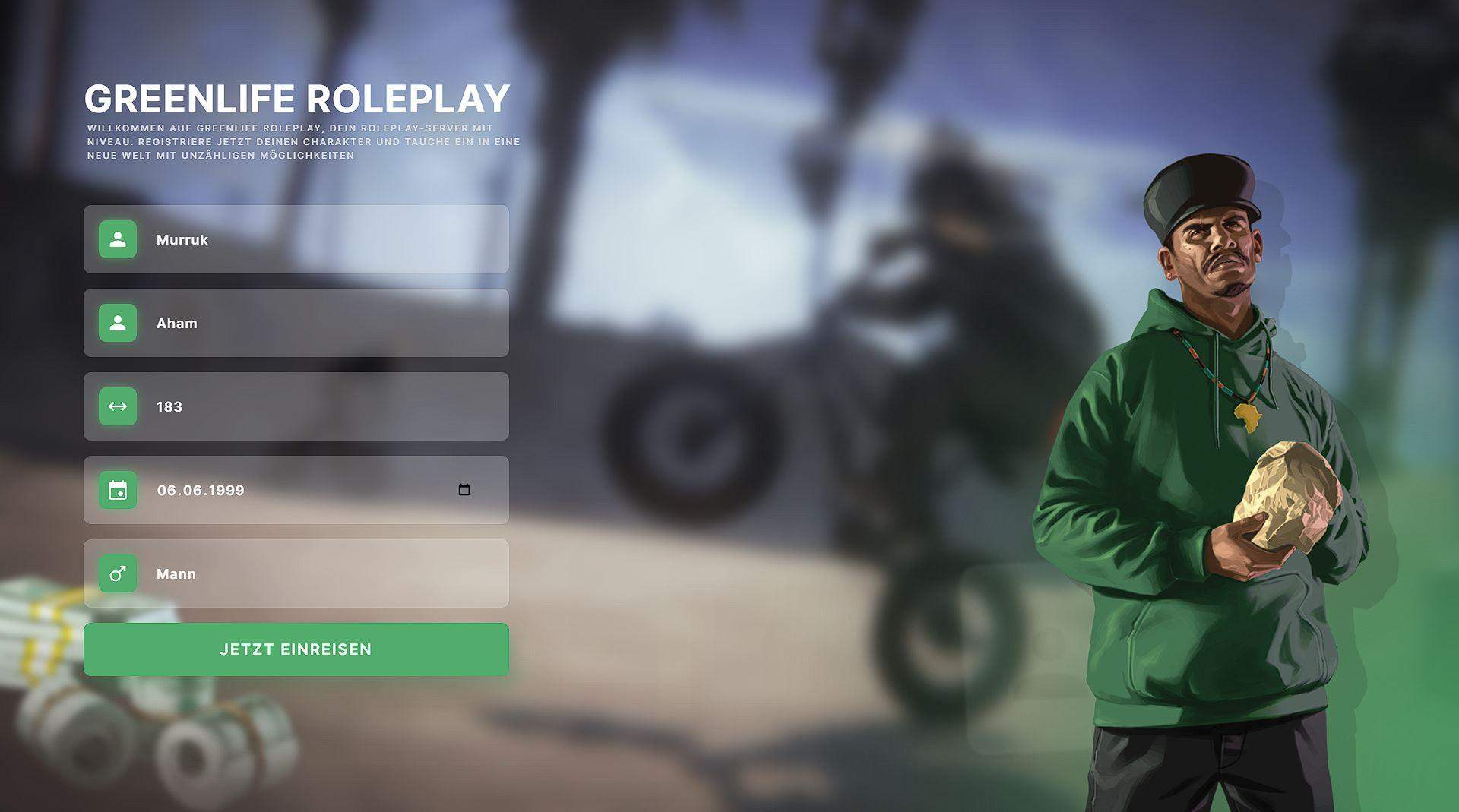 Wie findet ihr dieses UI für ein FiveM Identity? (PC, Steam, Server)