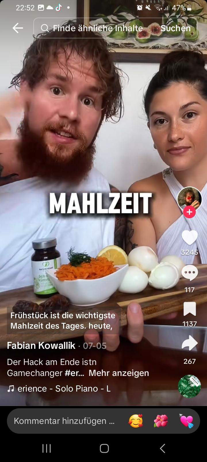 Wie findet ihr Fabian Kowallik? (Ernährung, YouTube, TikTok)