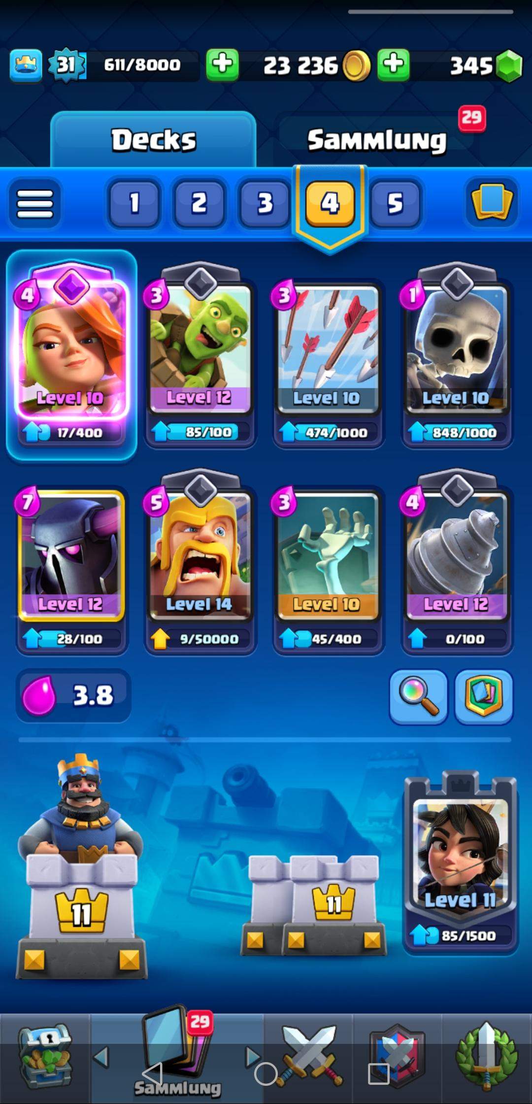 Wie findet ihr mein Deck in Clash Royale? (Supercell)