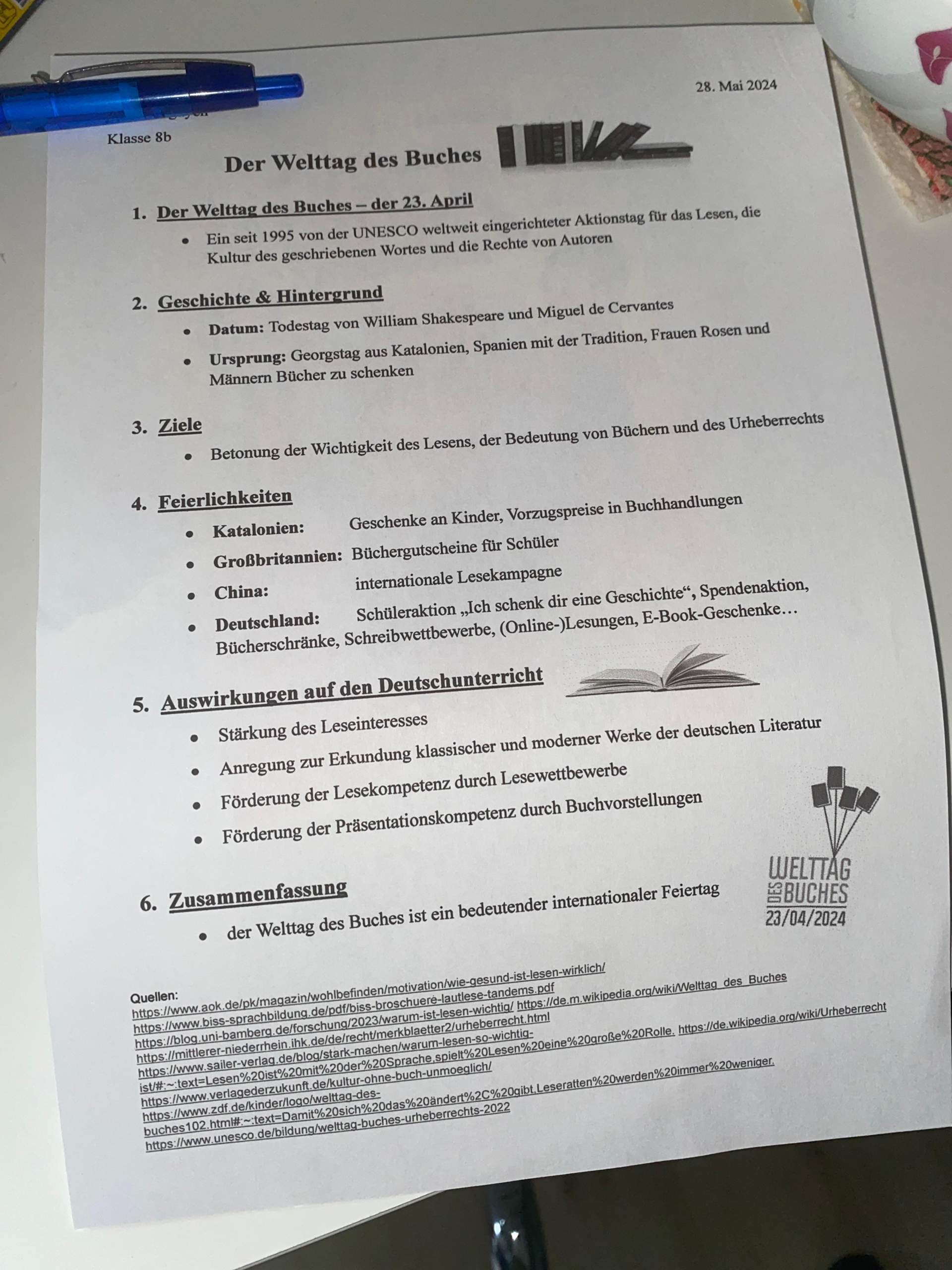Wie findet ihr mein handout? (Schule, Deutsch, Noten)