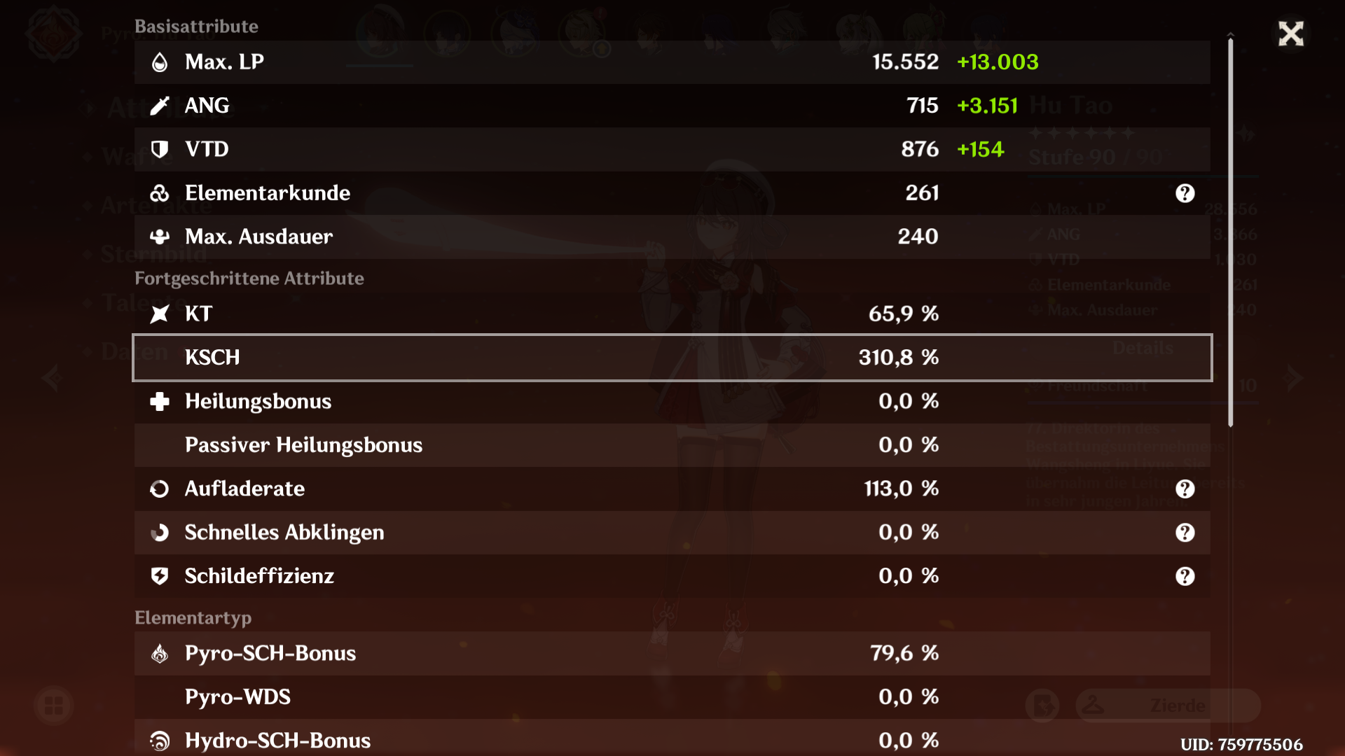 Wie findet ihr mein Hu Tao build? (PC, Genshin Impact, Open World Game)