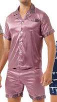 Wie findet ihr solche satin pyjamas bei männern? (Männer, Kleidung, Mode)