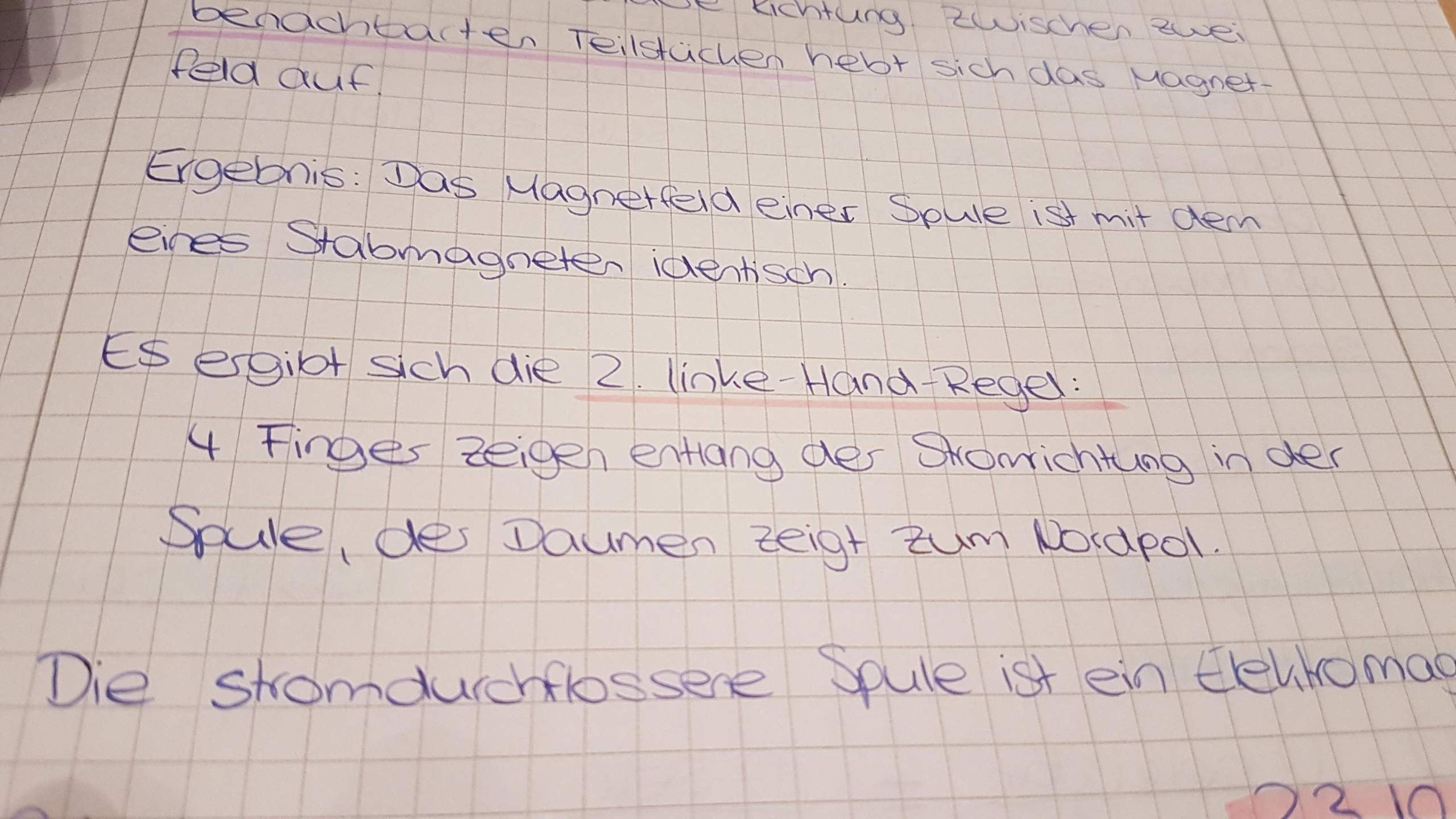 Wie findet man das Magnetfeld einer Spule raus? (Physik, Magnetismus)