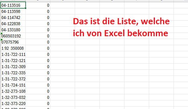 Wie formatiere ich eine CSV/XLSX Datei richtig in eine TXT Datei um (siehe Beispiel)? (Excel ...