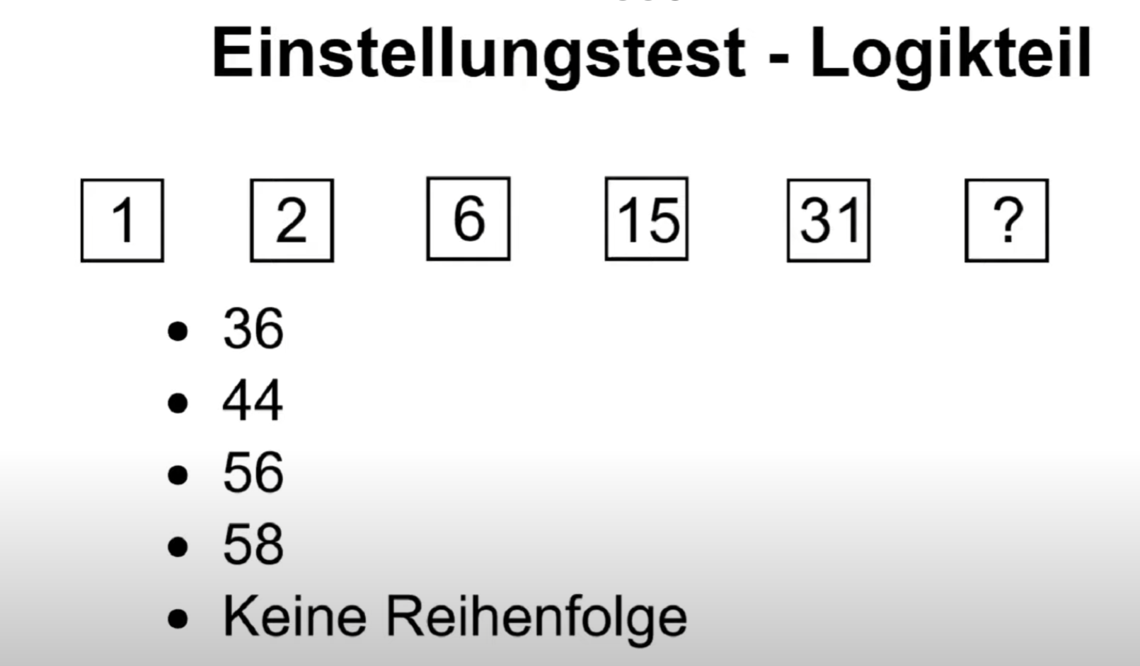 Wie funktioniert der Logigtest (Zahlenreihenfolge)? (Zahlen, Logik ...