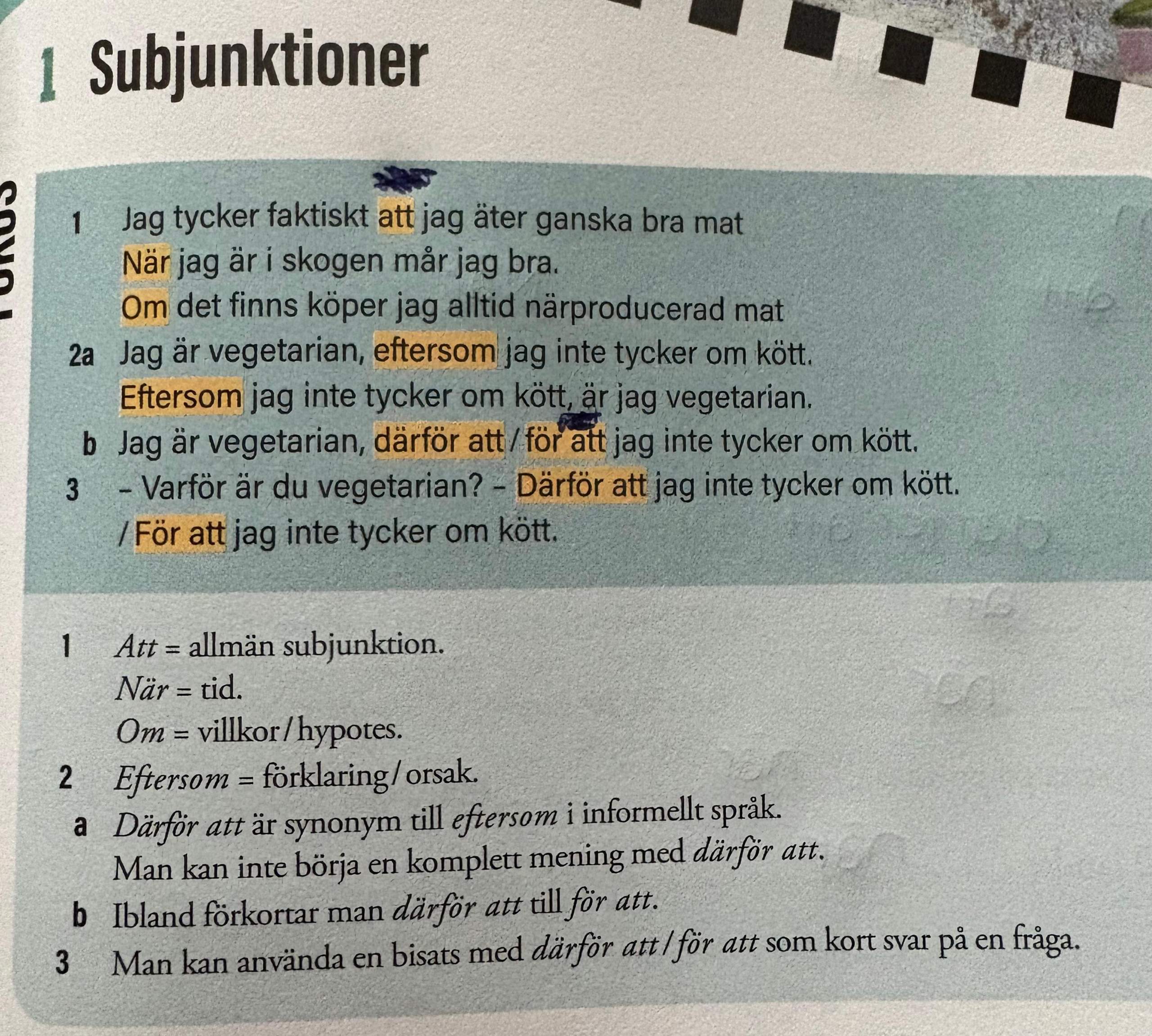 Wie funktioniert der Nebensatz im Schwedischen? (Lernen, Grammatik ...