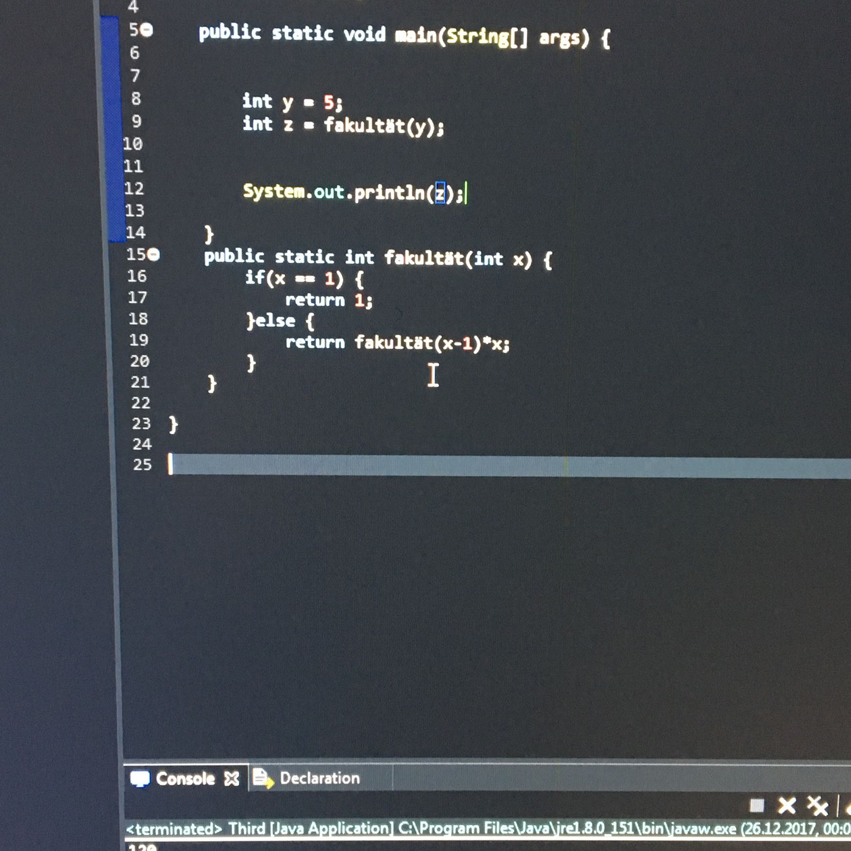 Wie Funktioniert Die Rekursion In Java Programmieren Programmierung