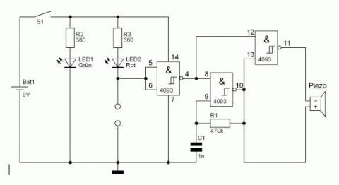 Wie funktioniert ein IC 4093? (Elektronik, Bauteile)
