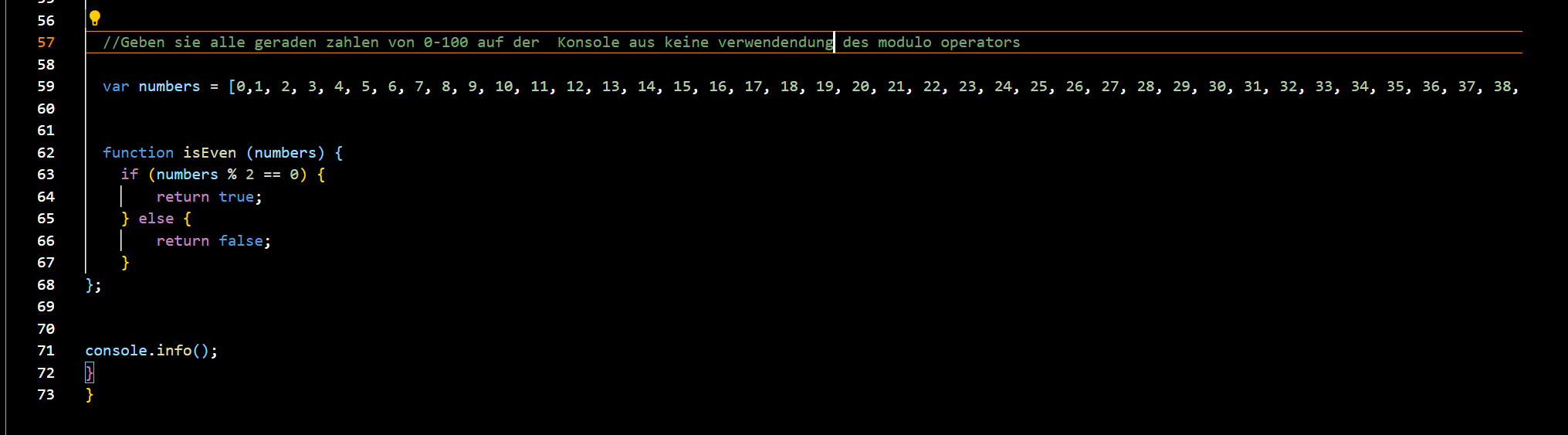 Wie gebe ich alle geraden zahlen von 0-100 in Javascript aus? (Webseite ... Wie gebe ich alle geraden zahlen von 0-100 in Javascript aus? (Webseite ...