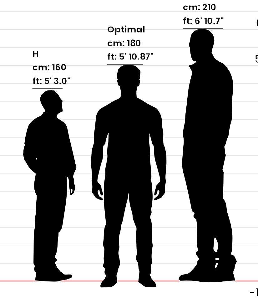 Wie groß wärt ihr lieber? (Männer, Menschen, Körper)