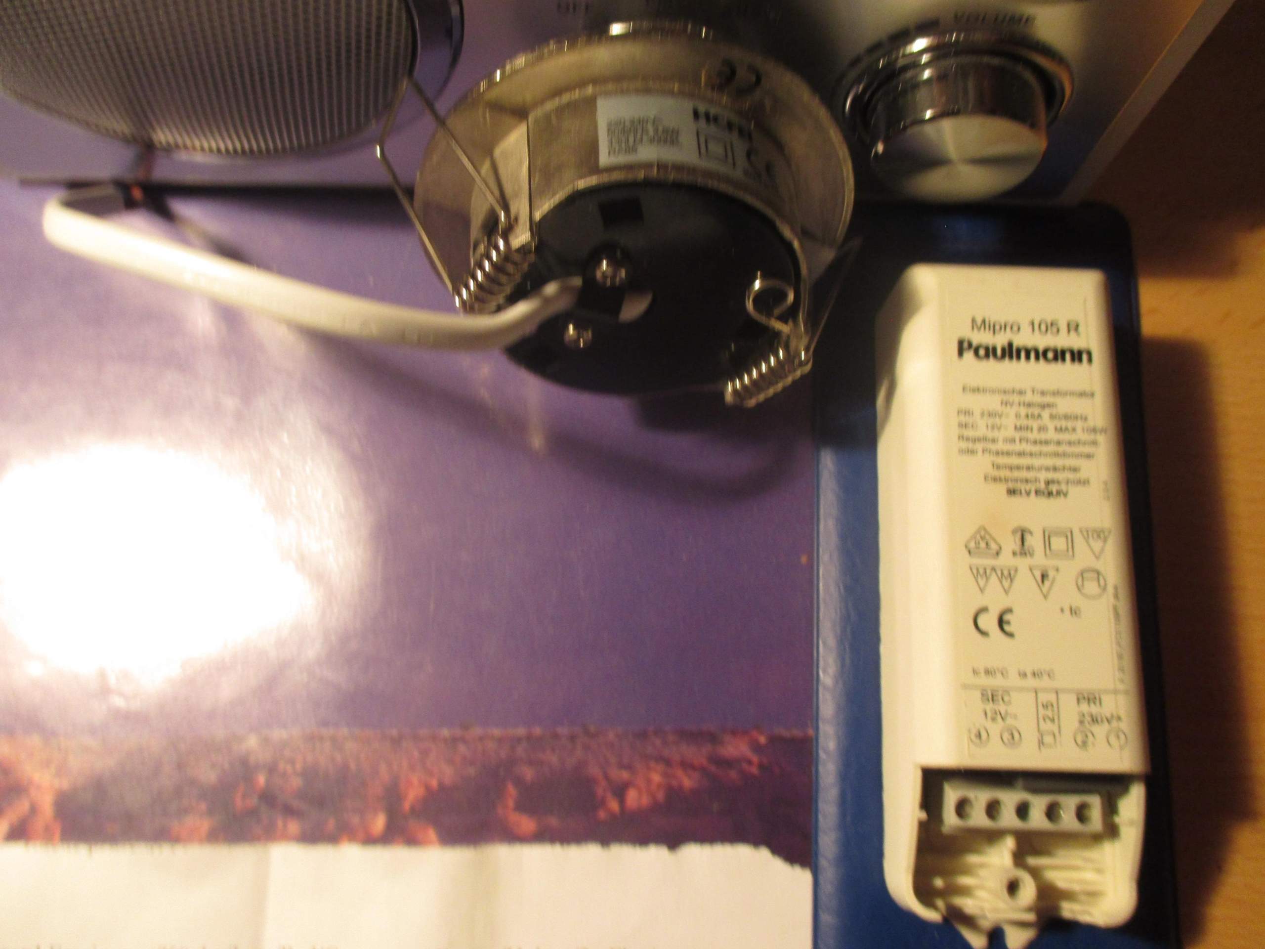 Wie Kabel an Transformator anschließen? (Elektrik, Lampe)