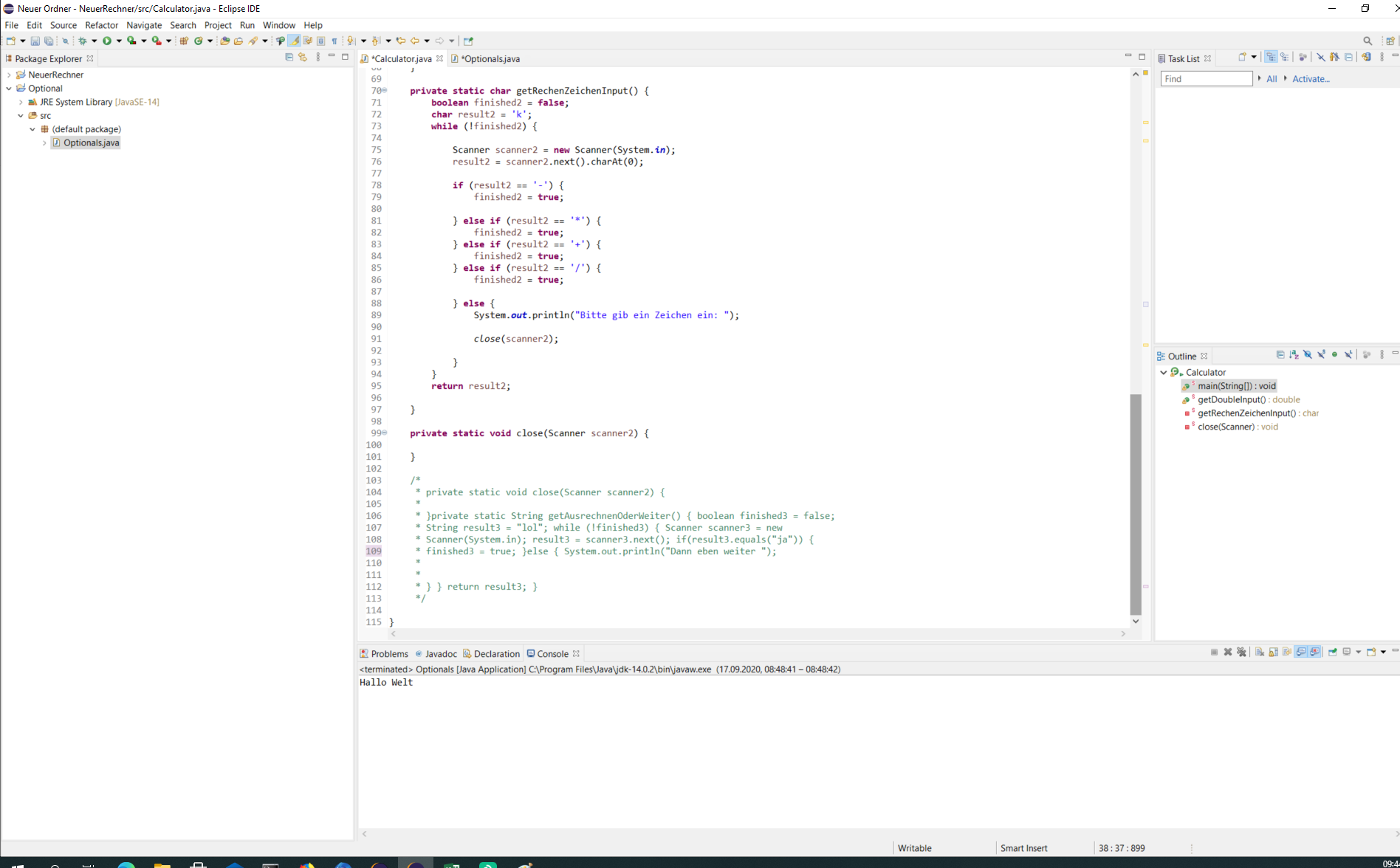 Wie kann ich einen Taschenrechner programmimeren? (Computer, Technik ...