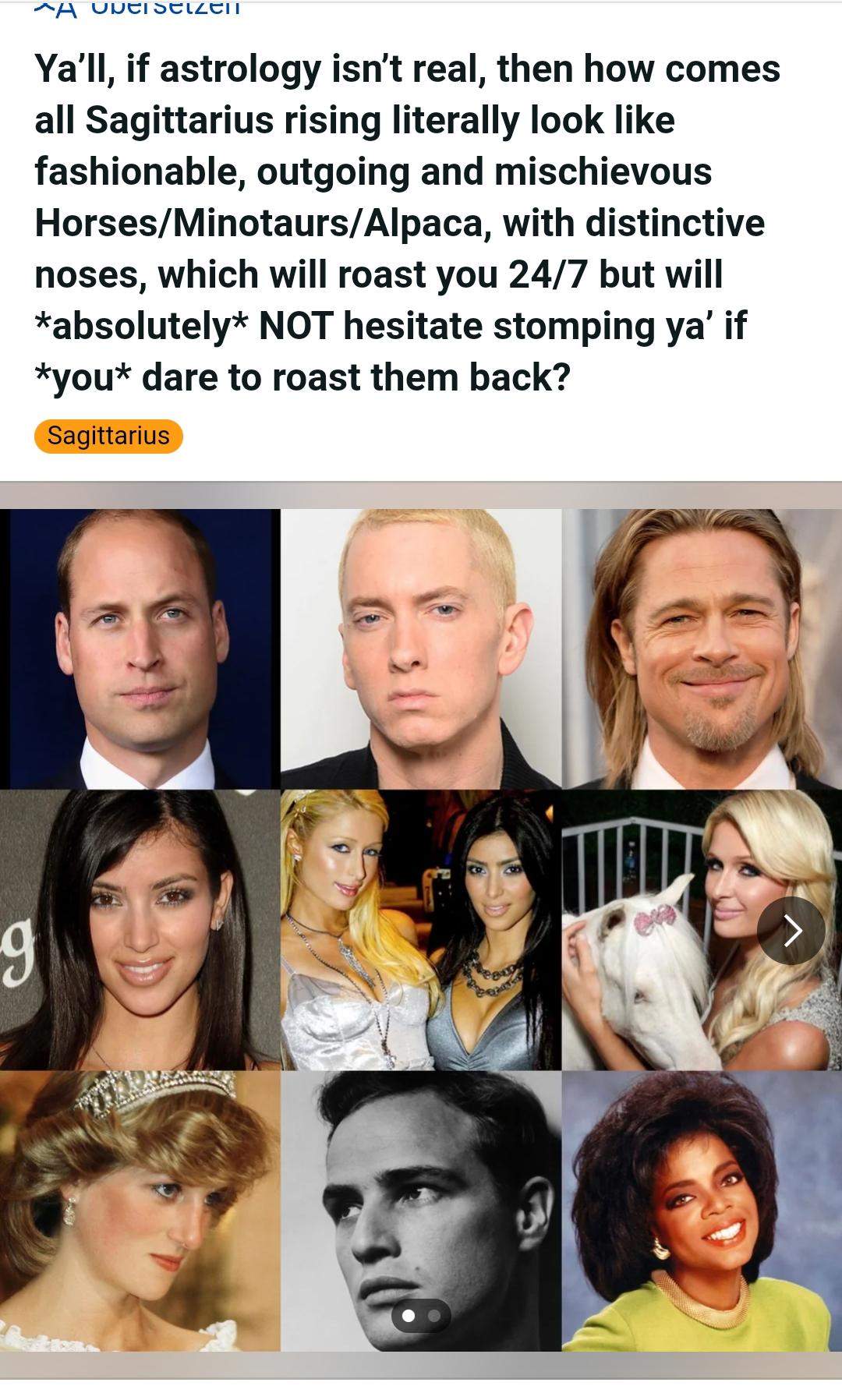 Wie kann ich aufhören an Astrologie zu glauben wenn Menschen LITERALLY aussehen, wie ihre ...