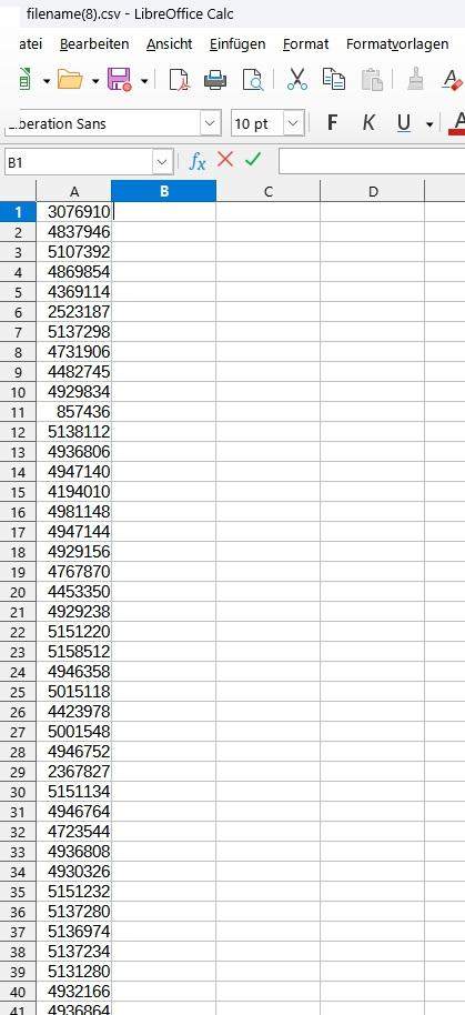 Wie kann ich automatisch ein Komma hinter jede Zeile setzen und eine ...