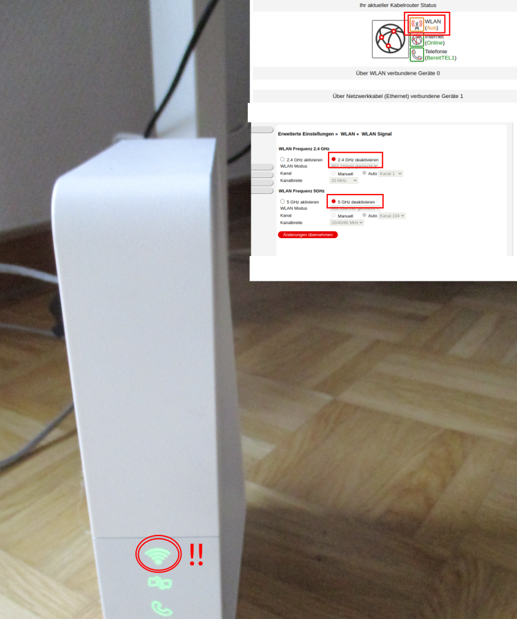 Wie kann ich das W-Lan wirklich ausstellen? (WLAN, Router, Vodafone)