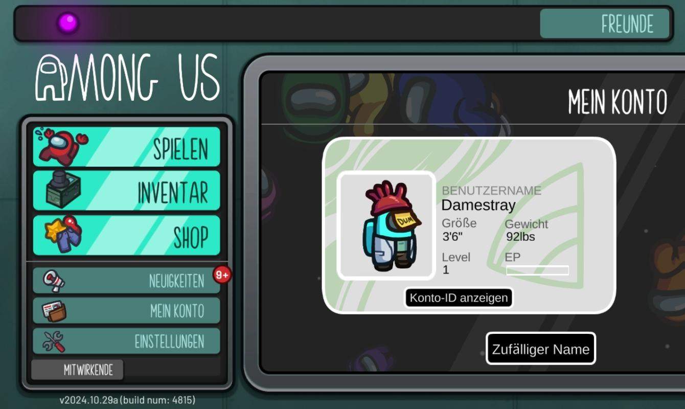 Wie kann ich den namen ändern? (AMONG US)? (Android)