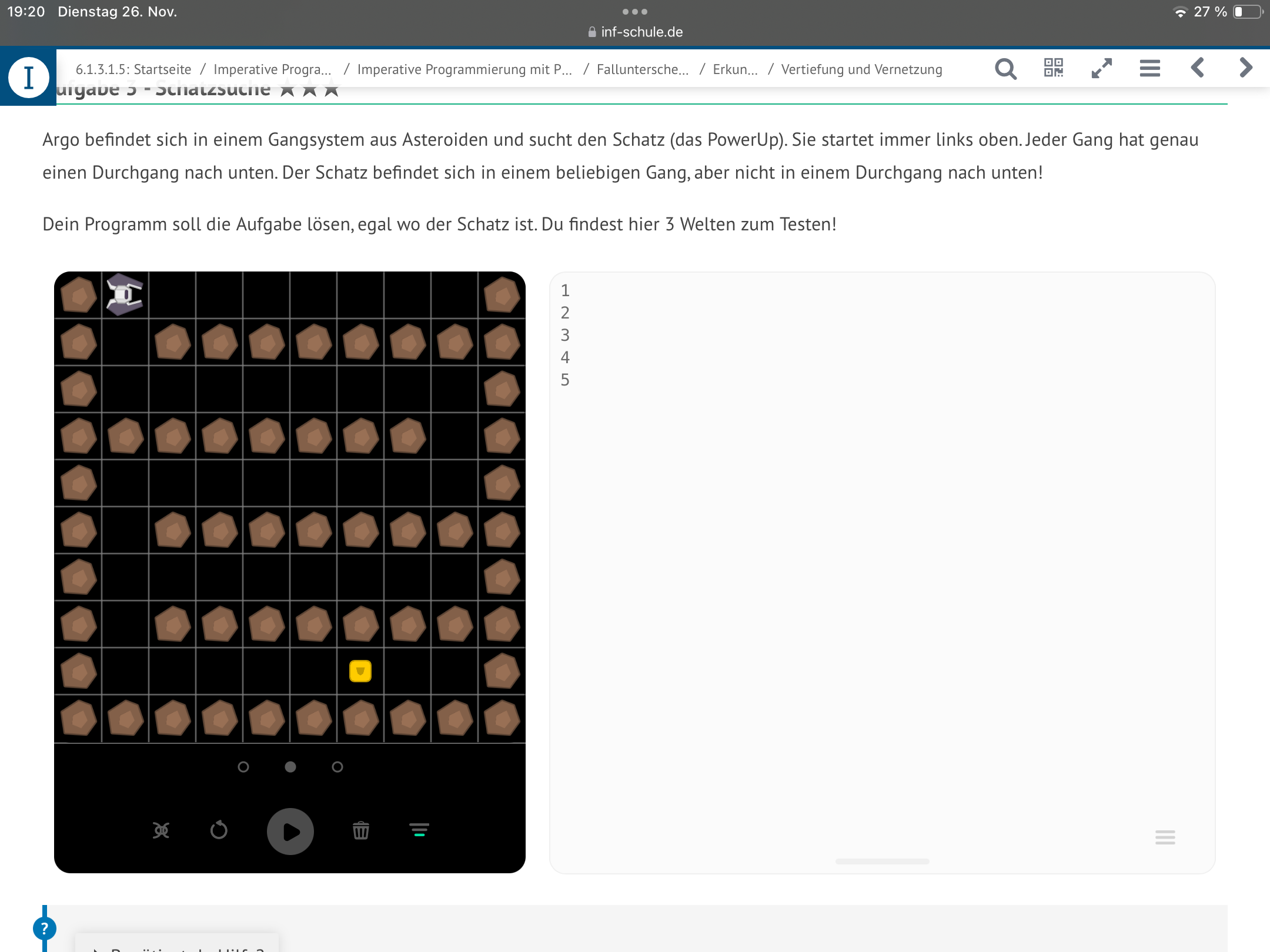 Wie kann ich dieses programmier Problem lösen? (programmieren, Informatik)