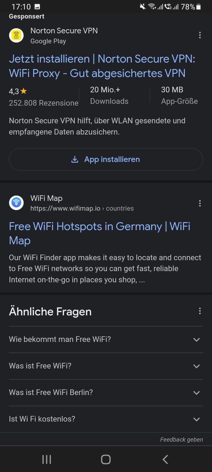 Wie kann ich draußen gratis WLAN bekommen und wenn ja wie geht das überhaupt? (Am Android-Handy)?