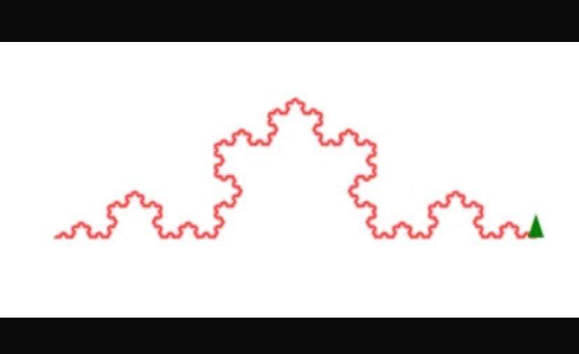 Wie kann ich ein Fraktale mit js-turtle erstellen? (Schule, Informatik ...