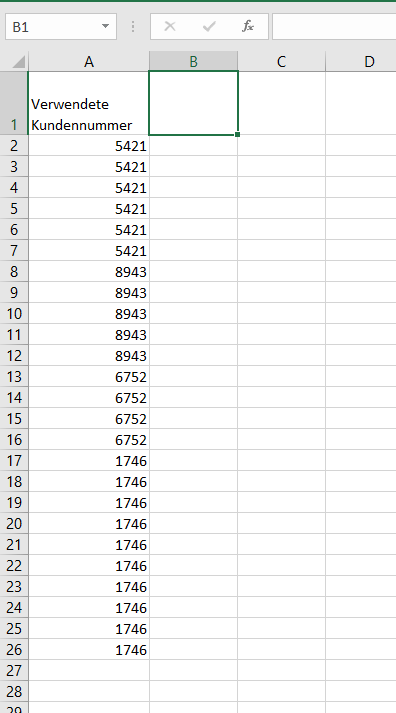 Wie Kann Ich In Excel Mehrere Doppelte Werte In Der Spalte Daneben