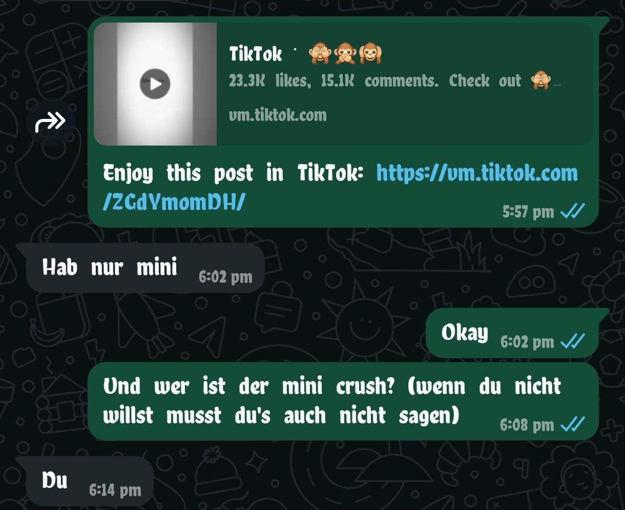 Wie kann ich mein crush sagen das ich ihn liebe?