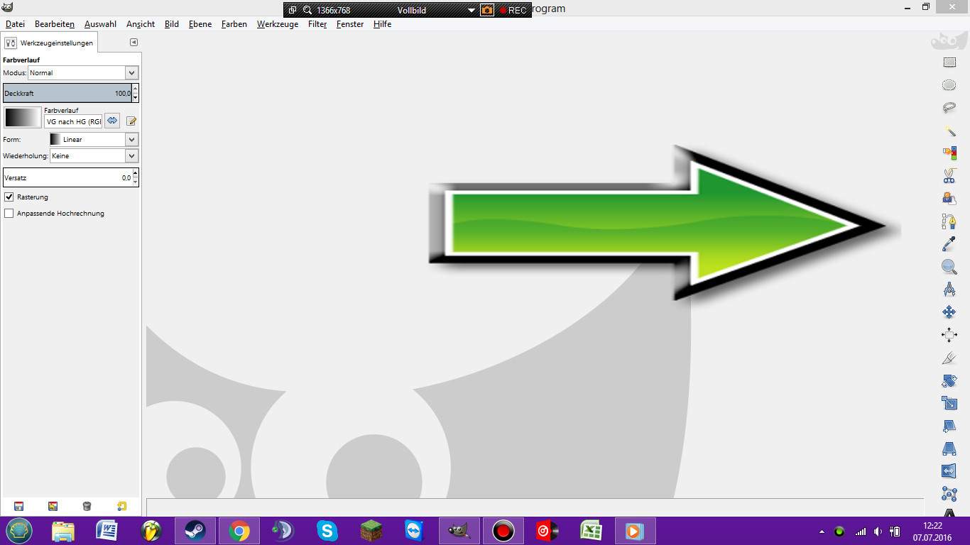 Wie kann man in Gimp den Werkzeugkasten in mehrere Spalten einteilen ...