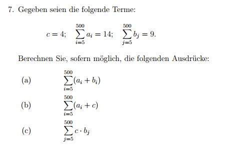 Wie kann man Summenzeichen berechnen? (Mathematik, Gymnasium)