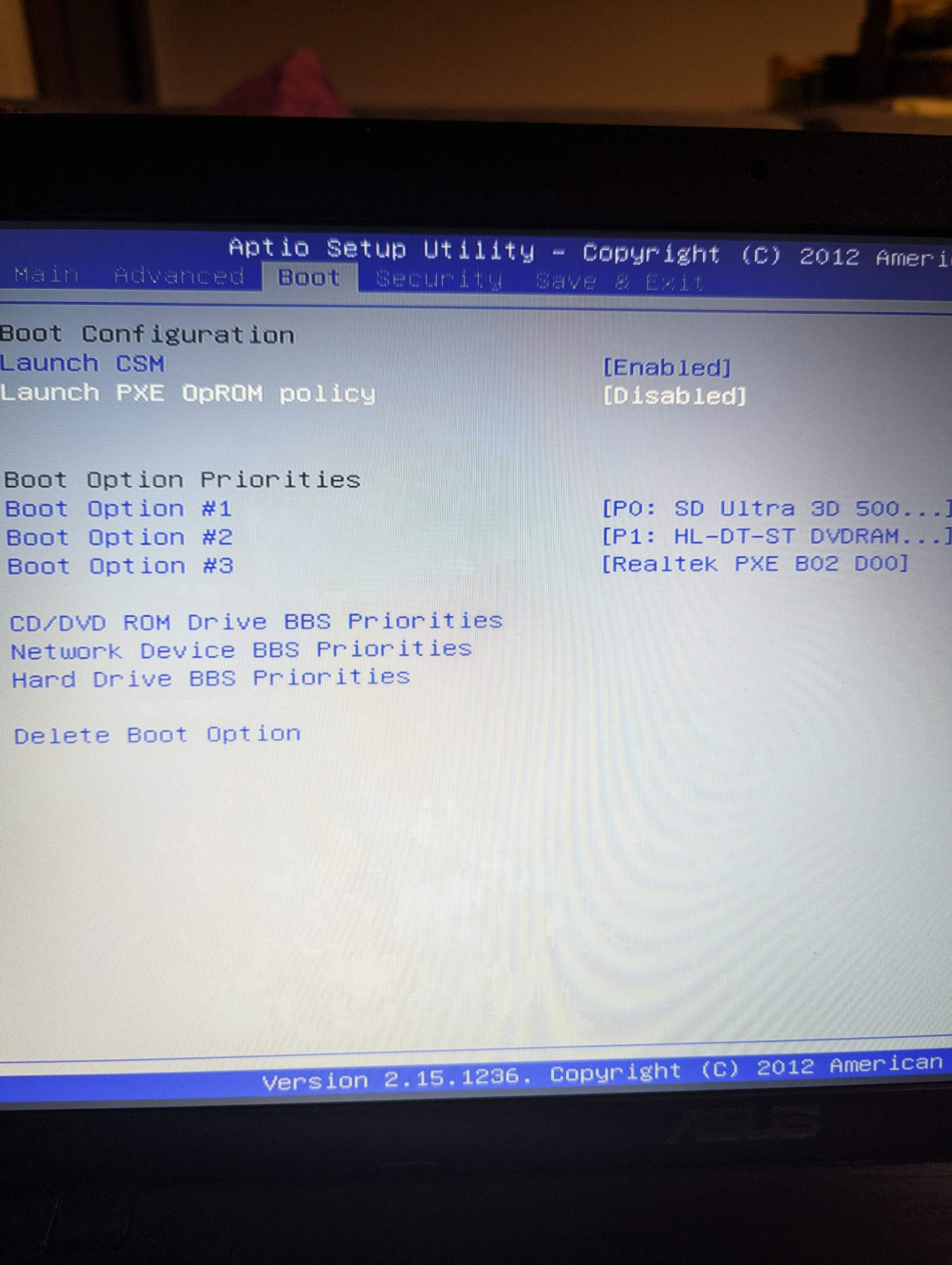 Wie kann man von BIOS Laptop Asus R752L mit USB STICK Win11 installieren? (Windows, Windows 11)