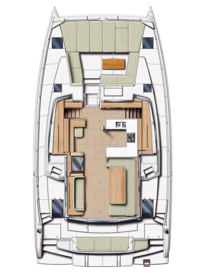 Wie könnte man das Wohnzimmer auf einem Segelboot wie der Bali 5.8 für ...