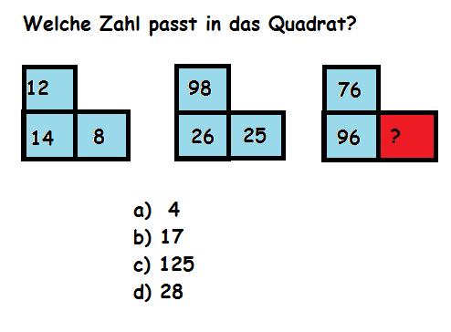 Wie kommt man auf das Ergebnis bei einem IQ-Test? (Thema Zahlen) (Mathe ...