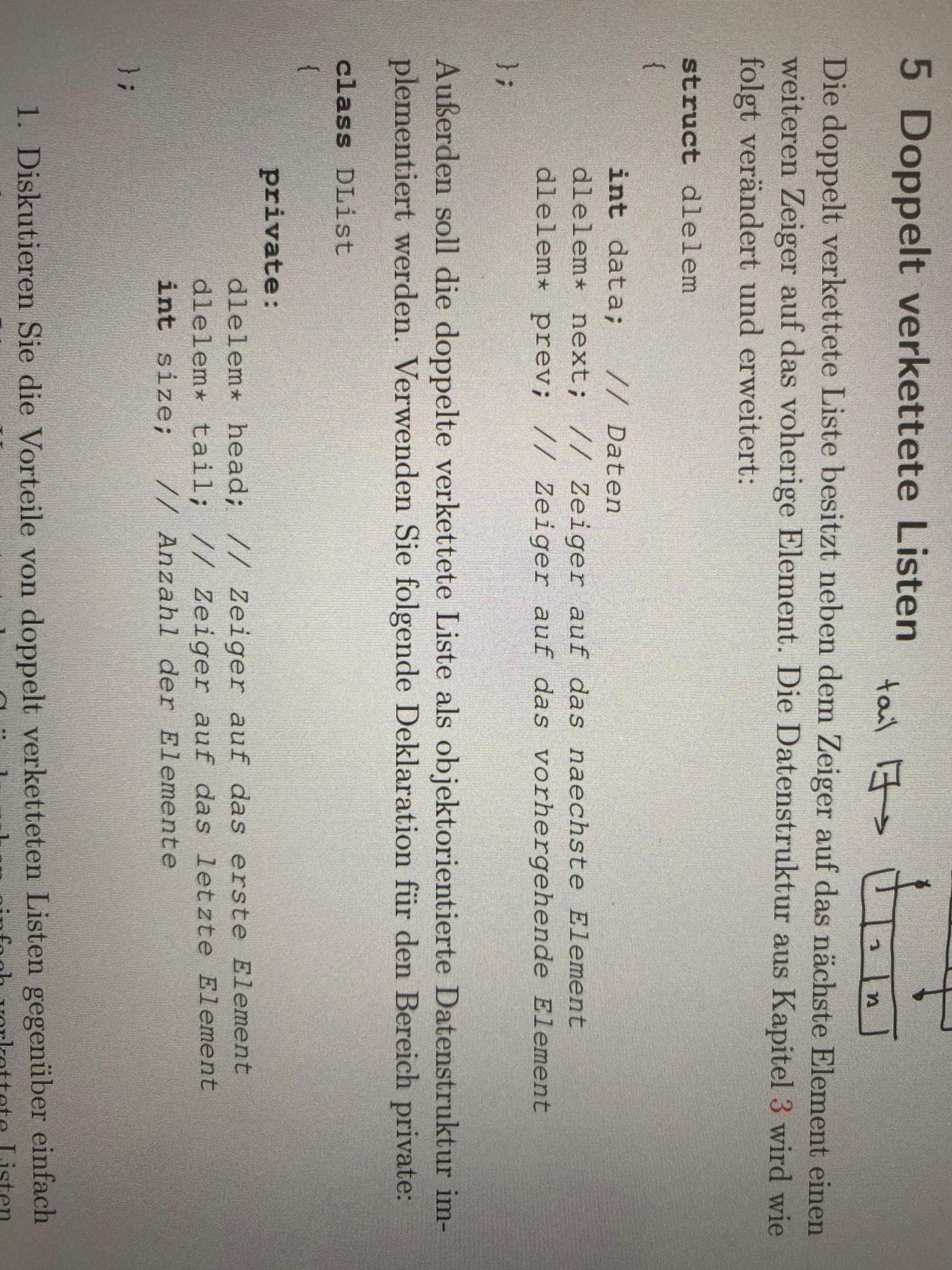Wie lösche ich doppelt verkettete Liste in C++ rekursiv ...