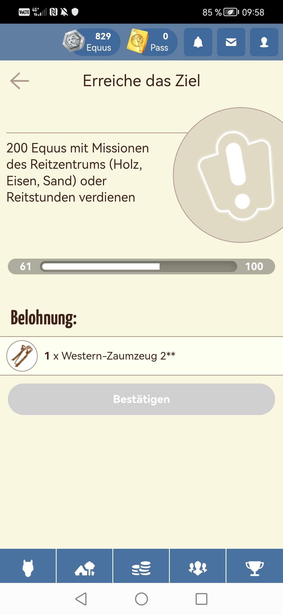 Wie löse ich diese Aufgabe in Howrse? (Handyspiele, Howrse.de)