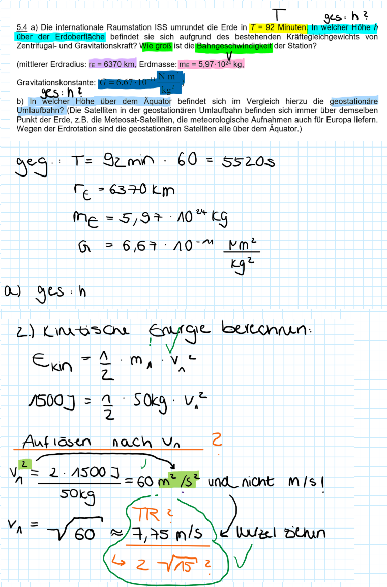 Wie löse ich einen Term nach einer Variablen in der Physik richtig auf ...