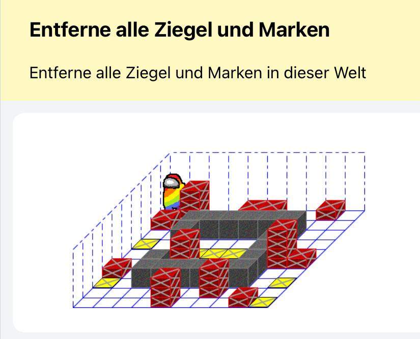 Wie löst man diese Informatikaufgabe Robot Karol? (Informatik)