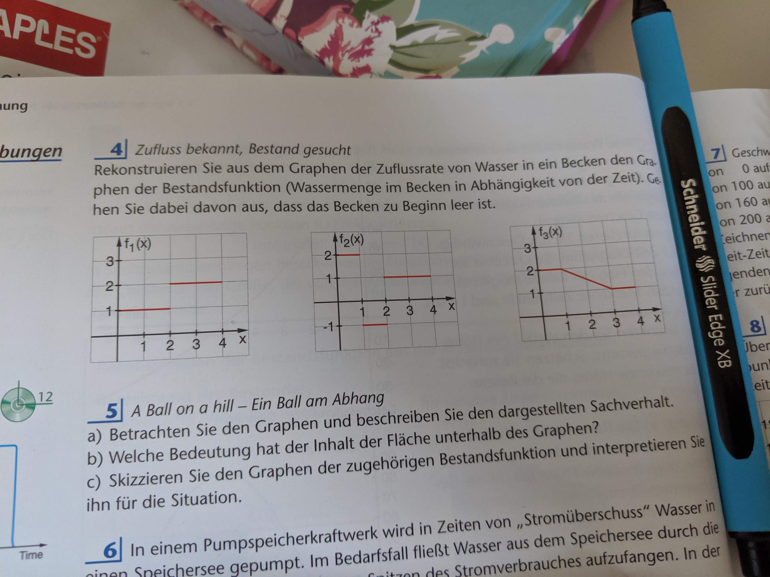 Wie macht man das Zufluss bekannt, Bestand gesucht? (Schule, Mathematik)