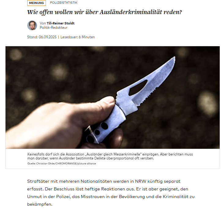 Wie offen wollen wir über Ausländerkriminalität reden? (Deutschland ...