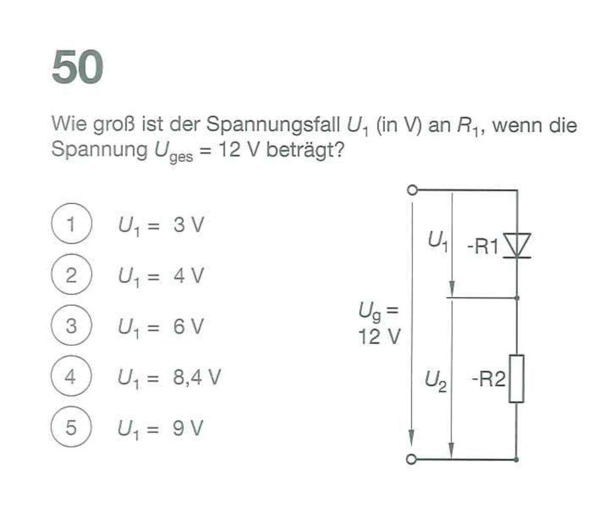 Wie rechnet man hier den Spannungsabfall aus? (Elektrik, Elektrotechnik ...