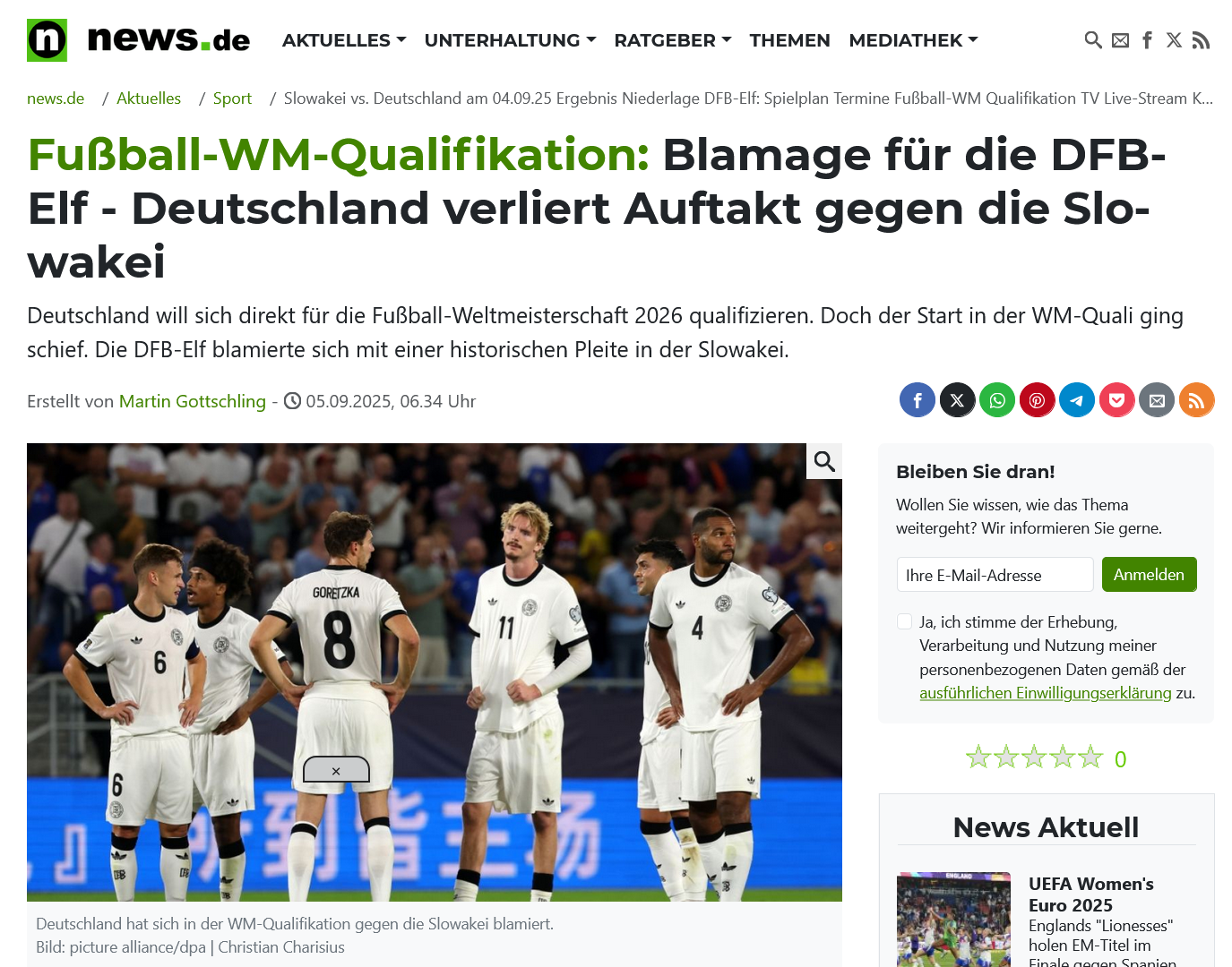 Wie schlimm fandet ihr es gestern? (Fußball, DFB, Nationalmannschaft)