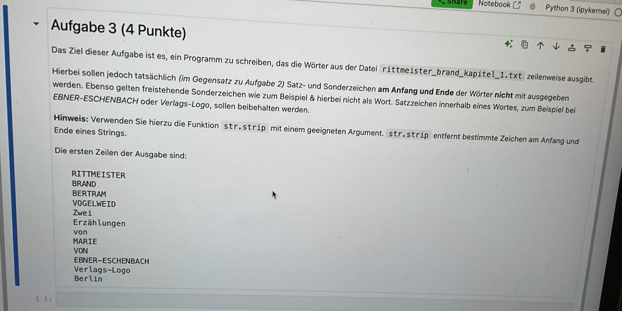 Wie Schwer Schätzt Ihr Diese Programmieraufgabe In Python Für Einen